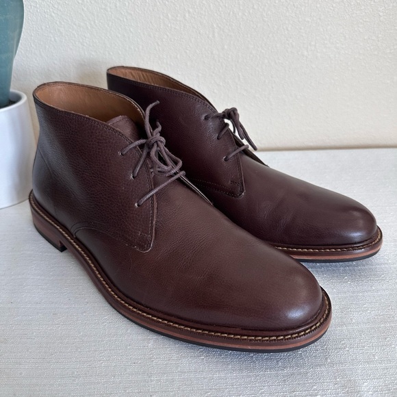 Cole Haan | Shoes | Cole Haan Barron Brown Leather Lace Up High Top ...